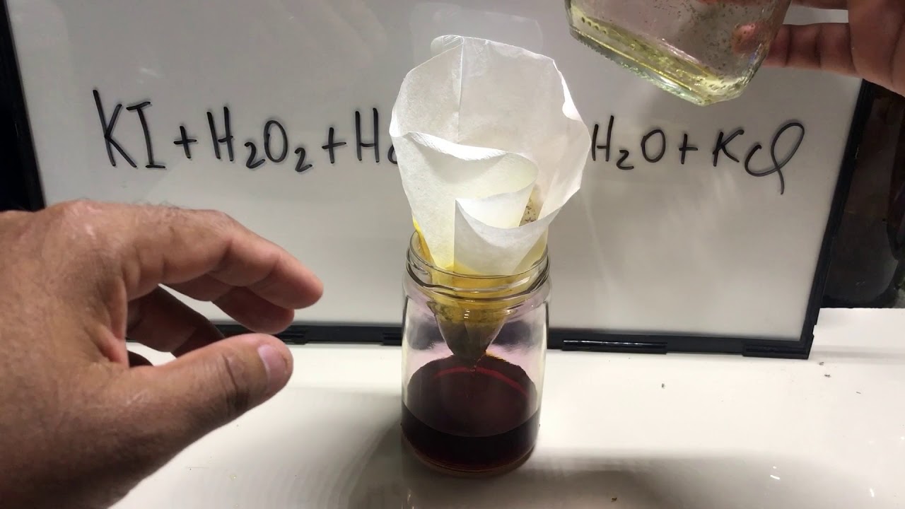 Extração do elemento químico iodo a partir da tintura de iodo - YouTube
