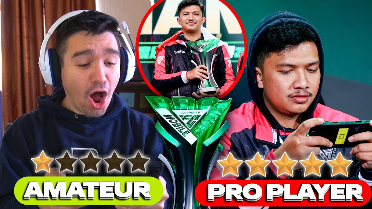 AMATEUR PLAYER vs PRO PLAYER EN FC MOBILE !!! EL CAMPEON DEL MUNDO ...