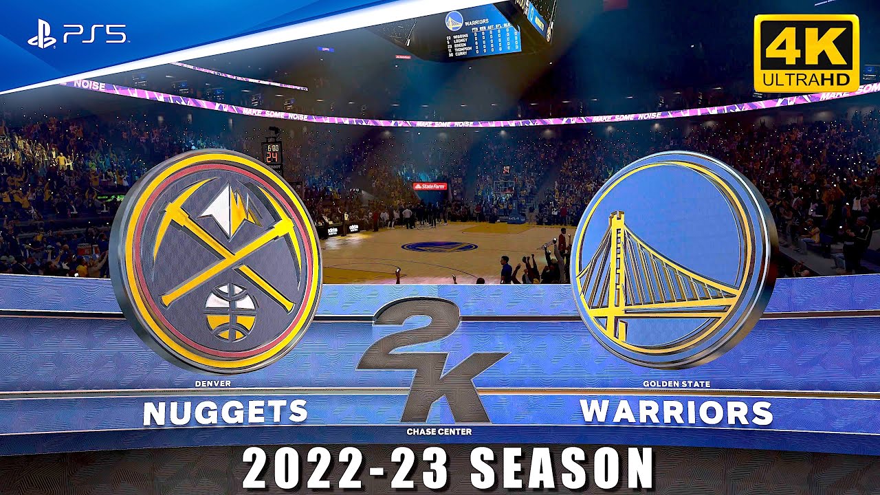 NBA 2K23 [PS5 4K] Nuggets vs Warriors - Nikola Jokic vs Stephen Curry ...