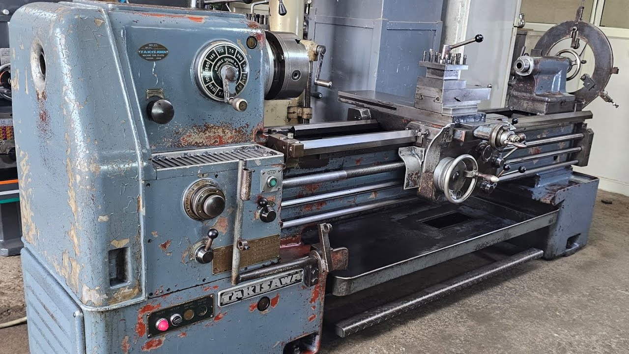 🟢 Used High Speed Gearhead Lathe Machine " Takisawa (TAL 510 X 1500 ...
