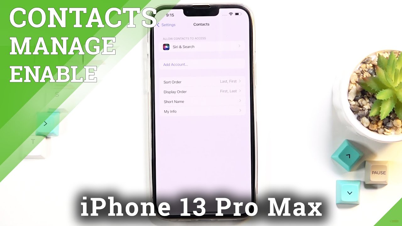 How to Sort Contacts in iPhone 13 Pro Max - Manage Contacts Settings ...