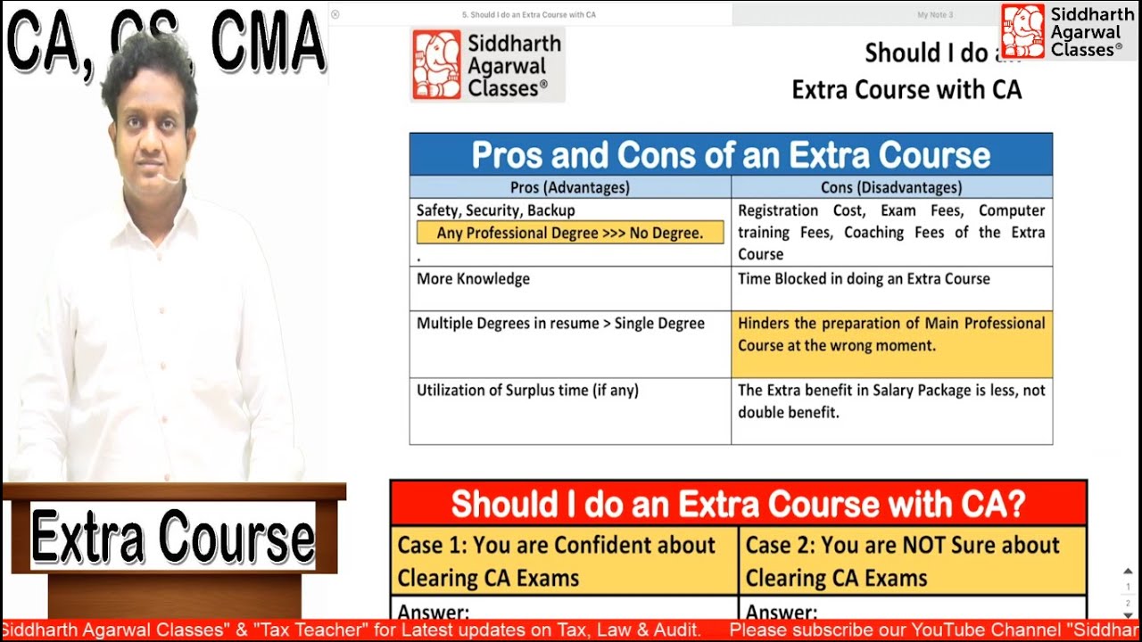 Should I do an Extra Course with CA? - YouTube