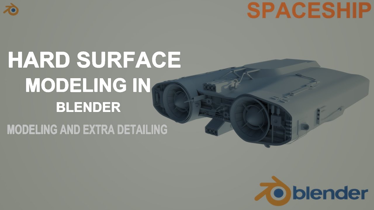 Live: Building a Sci-Fi ship in Blender | Model and Detail from Scratch ...