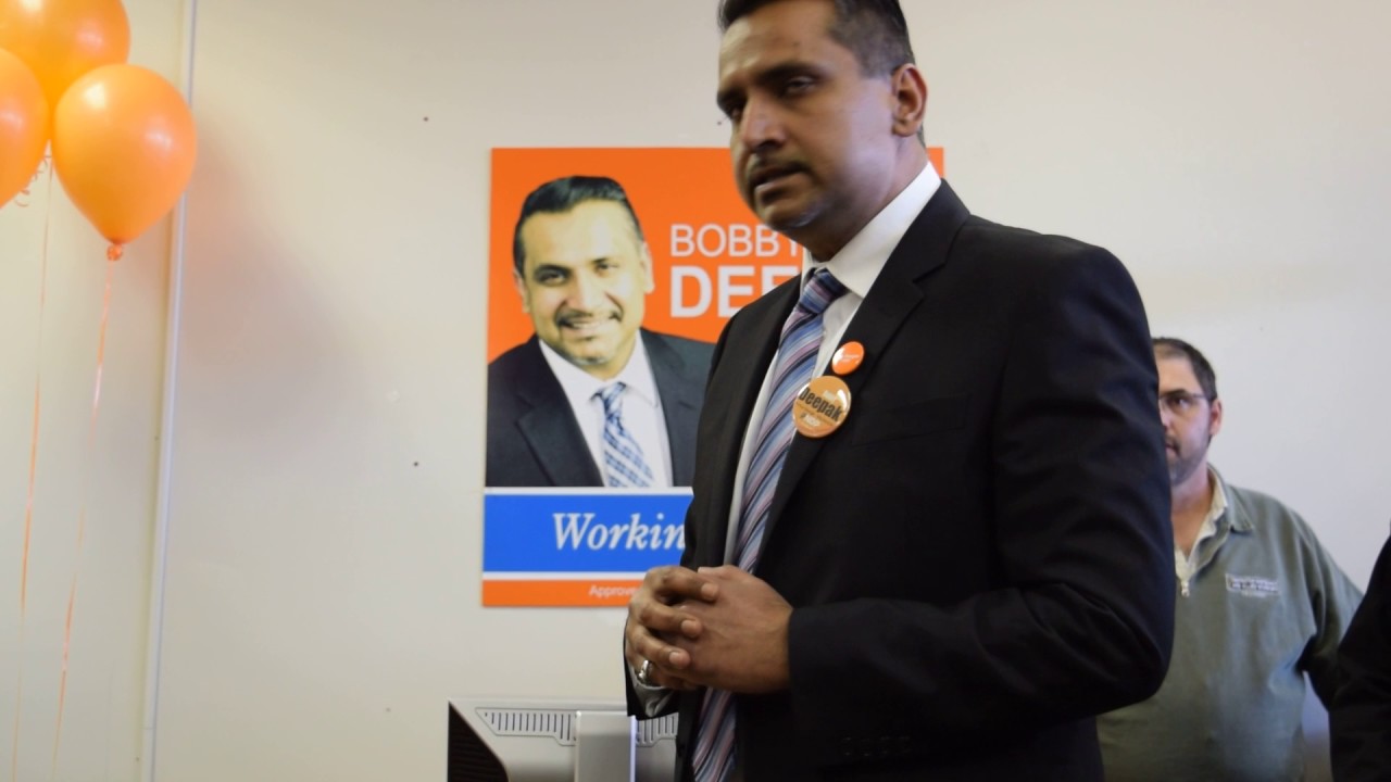 Bobby Deepak opens campaign office - YouTube