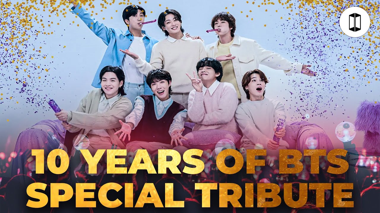 10 Years Of BTS | 10 Years of BTS Tribute Video | Hybe | Bighit | BTS ...