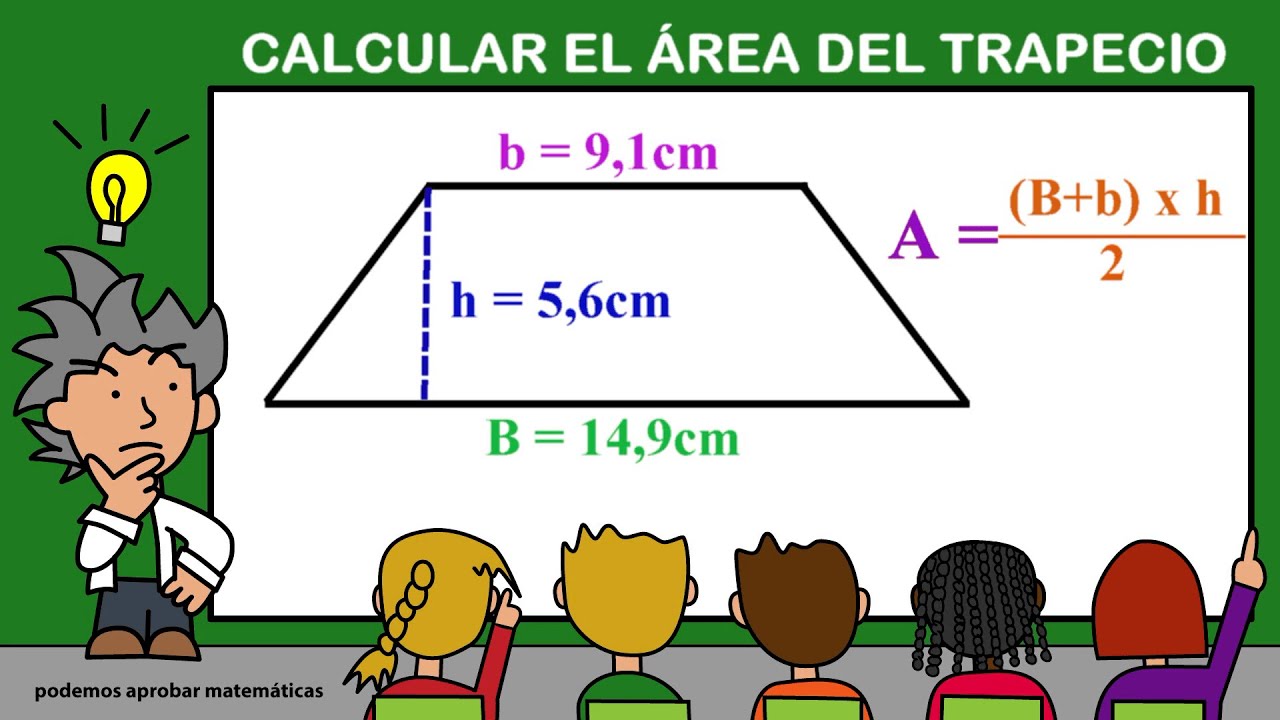 Calcular el área de un Trapecio - ÁREA del TRAPECIO - Área de FIGURAS ...