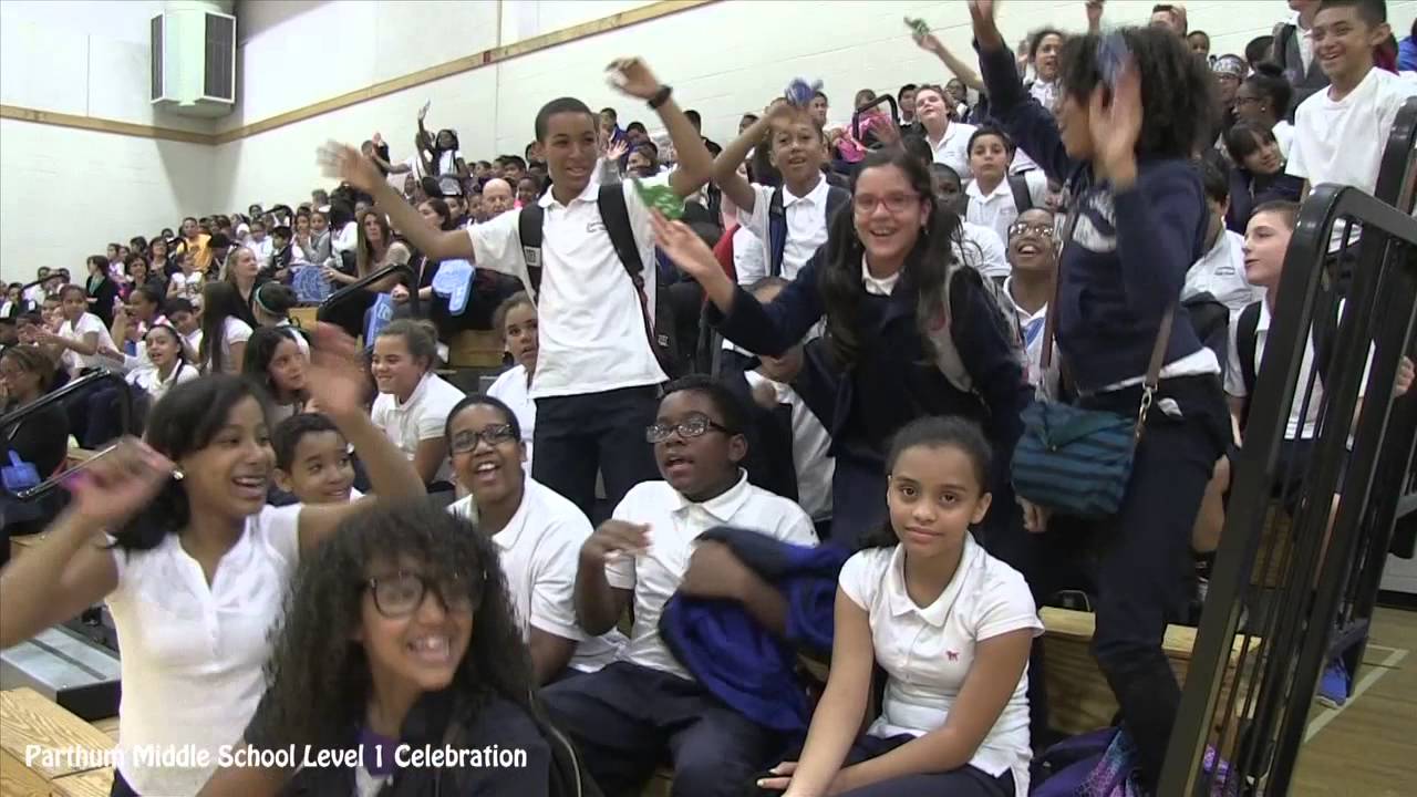 Parthum Middle School Level 1 Celebration - YouTube