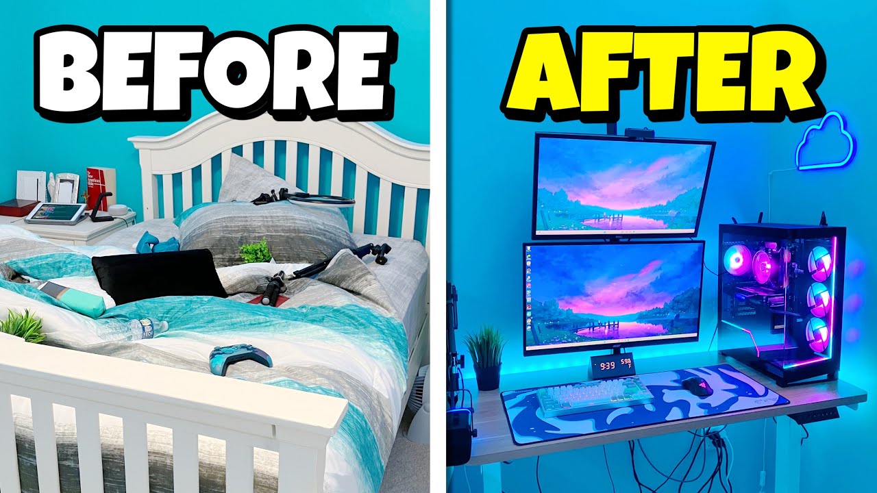 Deep Cleaning My MESSY Gaming Setup! - YouTube