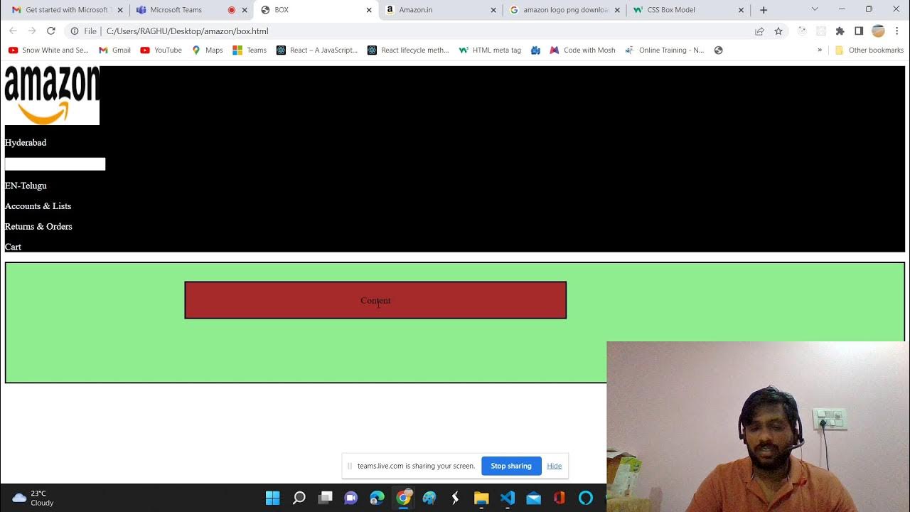 100 days learning challenge - Day 5 (BOX Model) - YouTube