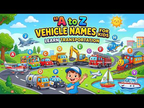 All Vehicle Names | A to Z  | ABCD All Vehicle | Learn Transportation | ABCXYZ Toons | HD