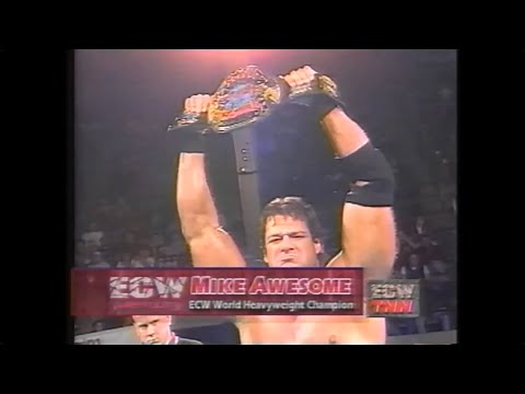 Mike Awesome W/ Judge Jeff Jones (c) vs Masato Tanaka ECW World Title ...