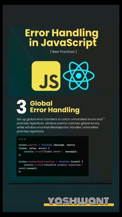 Master Global Error Handling in JavaScript! #JavaScript #ErrorHandling #GlobalErrors #CodingTips ...