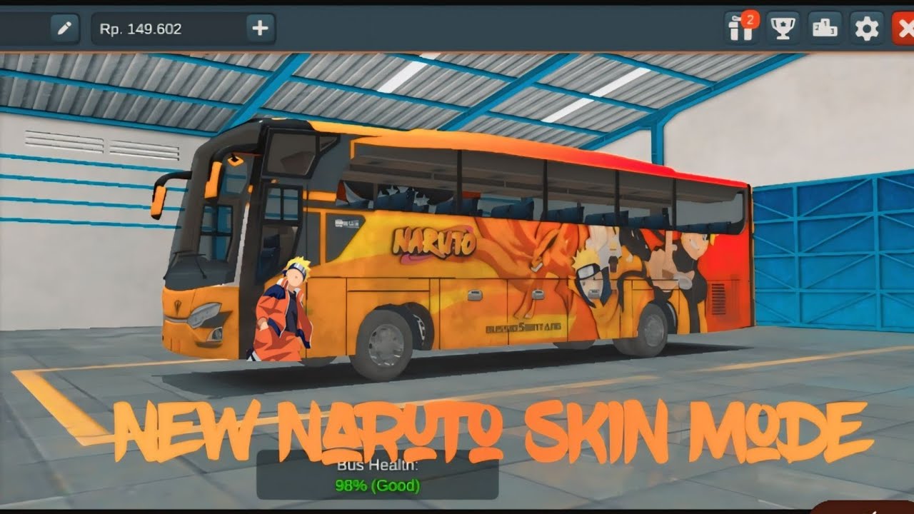 Naruto Shippuden Skin Mode In Bus Simulator Indonesia by NS Gamer - YouTube