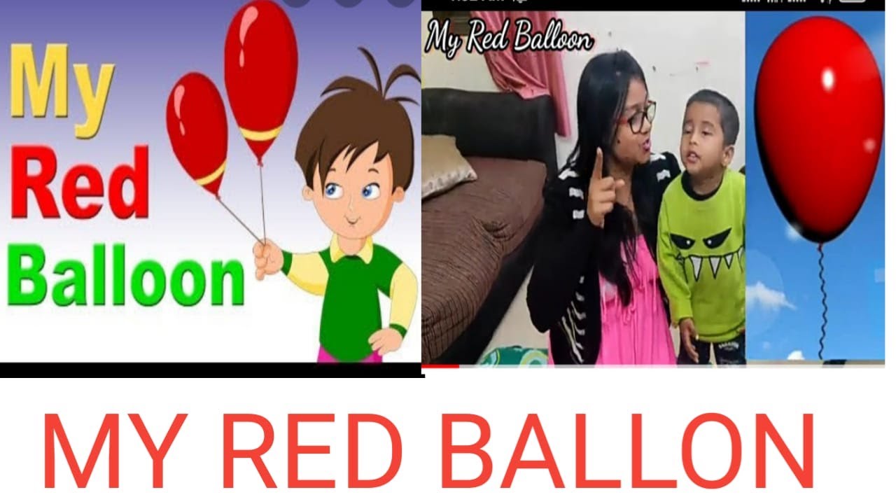 nursery rhyme My red balloon - YouTube