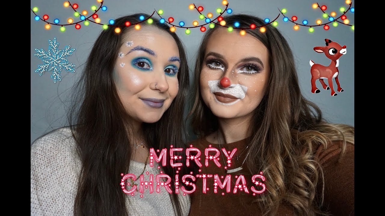 MERRRY CHRISTMAS PT 1: Rudolph and Snow Miser Makeup Tutorial!! - YouTube