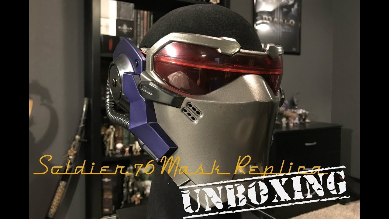 Soldier 76 Replica Mask - YouTube