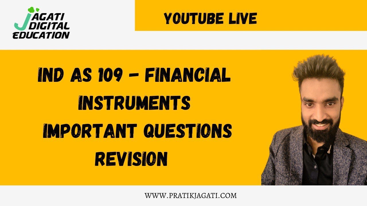 Financial Instruments Quick Question Revision Live | Ind As 109 | CA ...