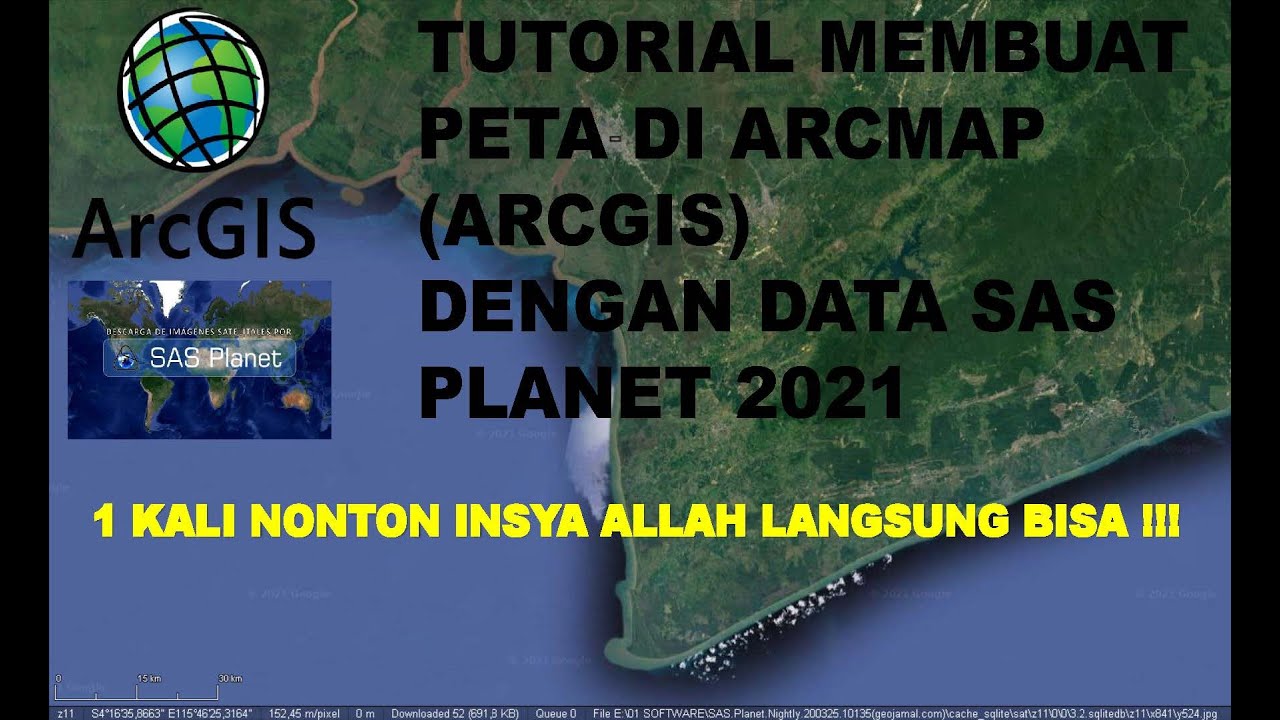 TUTORIAL MEMBUAT PETA DI ARCMAP (ARCGIS) | MENGGUNAKAN APLIKASI SAS ...