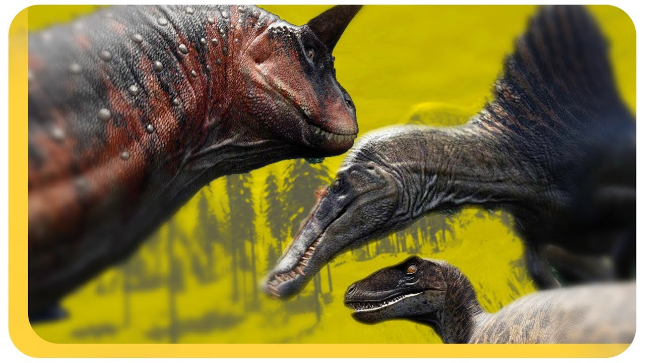 Carnotaurus vs Spinosaurus vs Utahraptor - Dinosaur Planet Ep 2 - YouTube