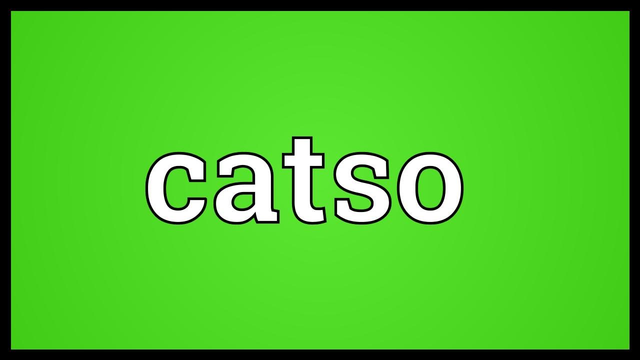 Catso Meaning - YouTube