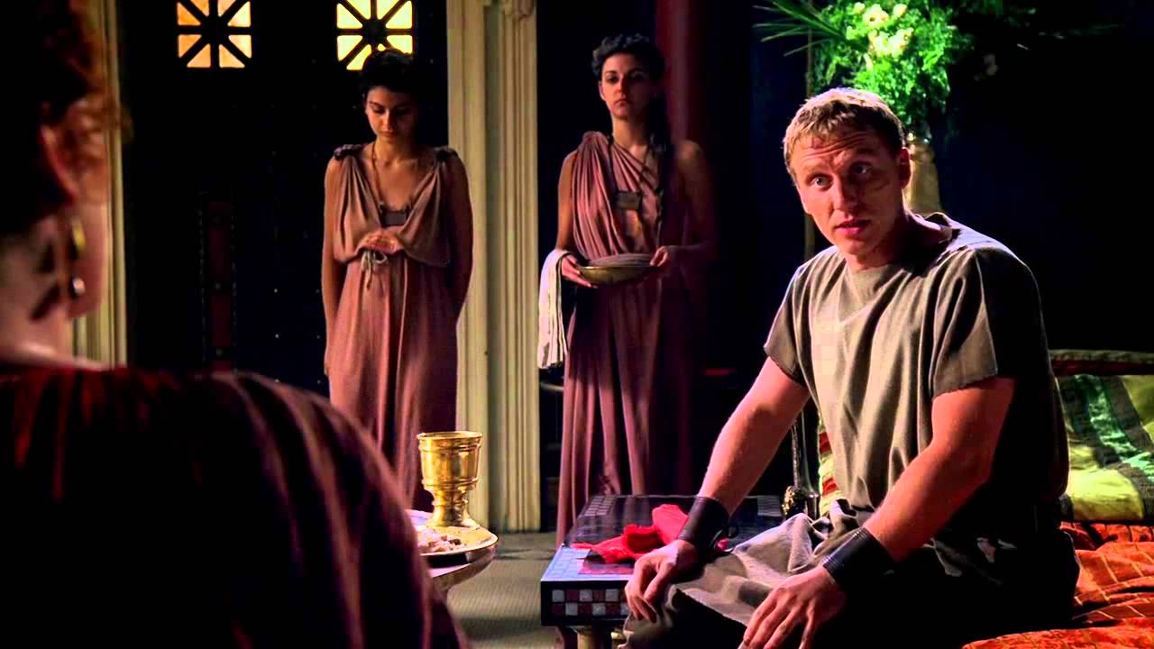 Rome Vorenus and Pullo at Atia's dinner HD - YouTube