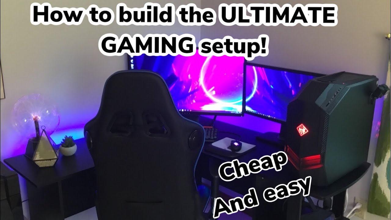How to make the ULTIMATE GAMING SETUP! Cheap, easy desk ideas - YouTube