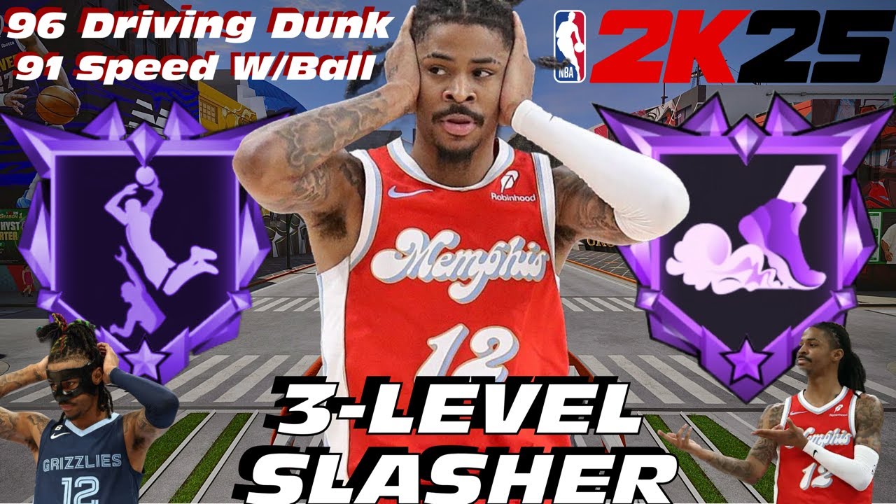 BEST BUILD NBA 2K25: NEW 6'3 3-LEVEL SLASHER ALL AROUND GUARD! The BEST ...