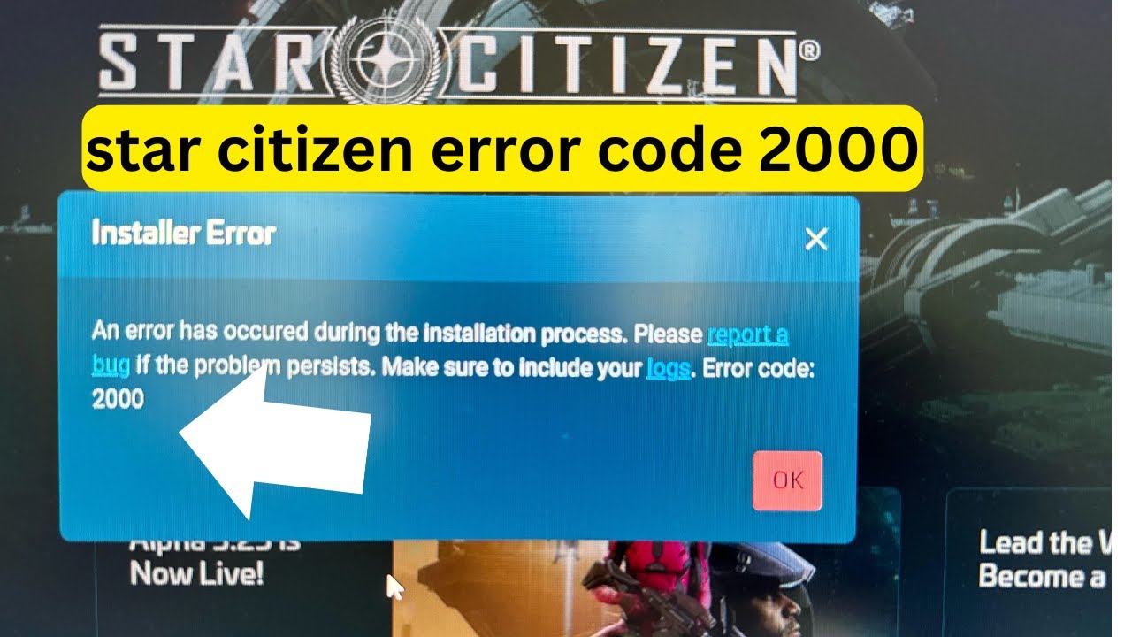 How To Fix Star Citizen Error Code 2000 YouTube How To Fix Star Citizen Error Code 2000 YouTube