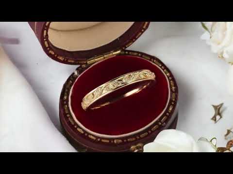Yapraklı Dallı Tasarım Erkek Altın Alyans Yüzük | My Diamond