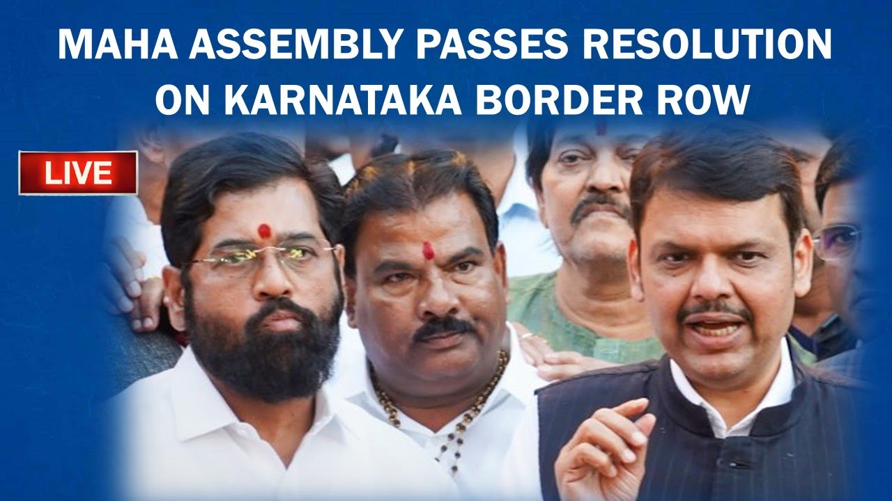Live: Maharashtra Assembly Unanimously Passes Resolution On Boundary ...