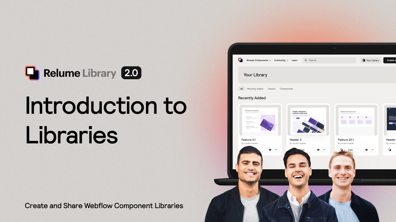 Intro to Libraries (Relume Library 2.0) - YouTube