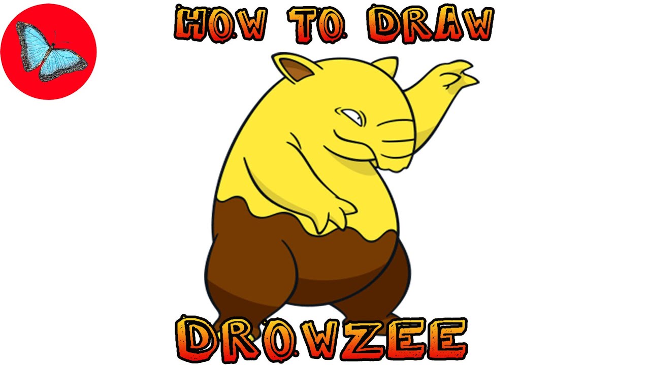 How To Draw Pokemon - Drowzee | Drawing Animals - YouTube