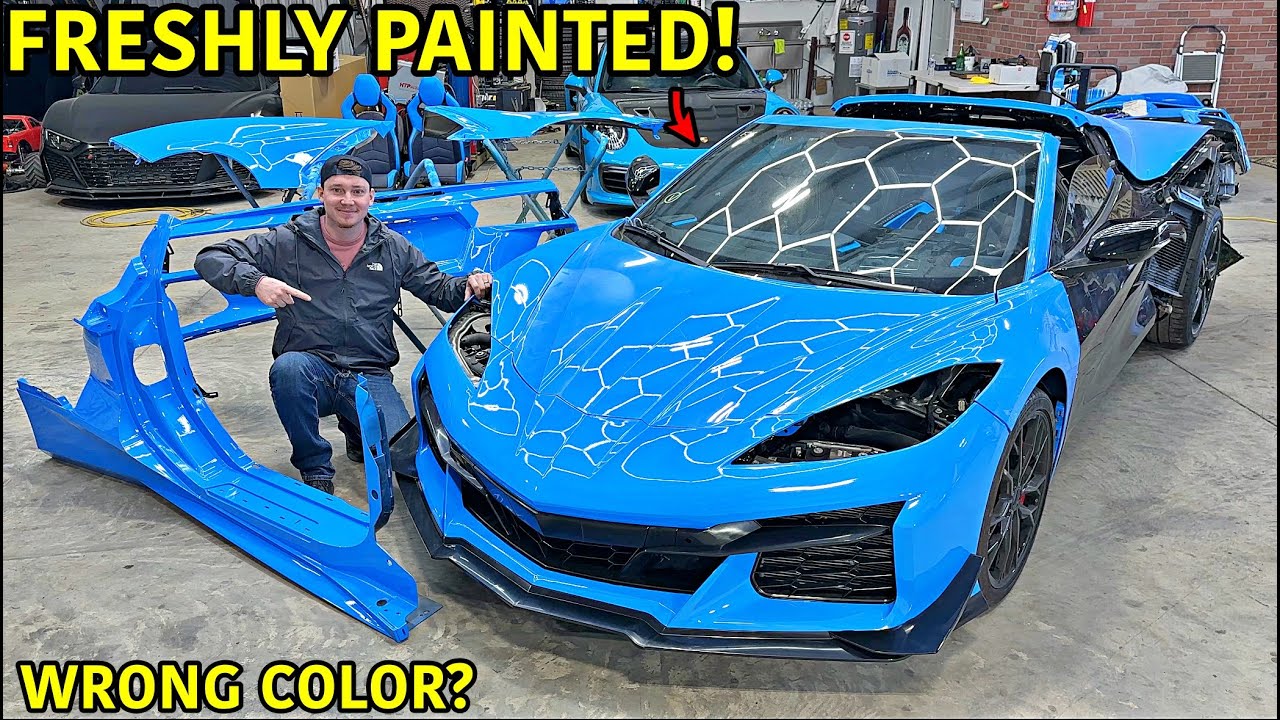 Rebuilding A Wrecked 2023 Corvette C8 Part 9!!! - YouTube