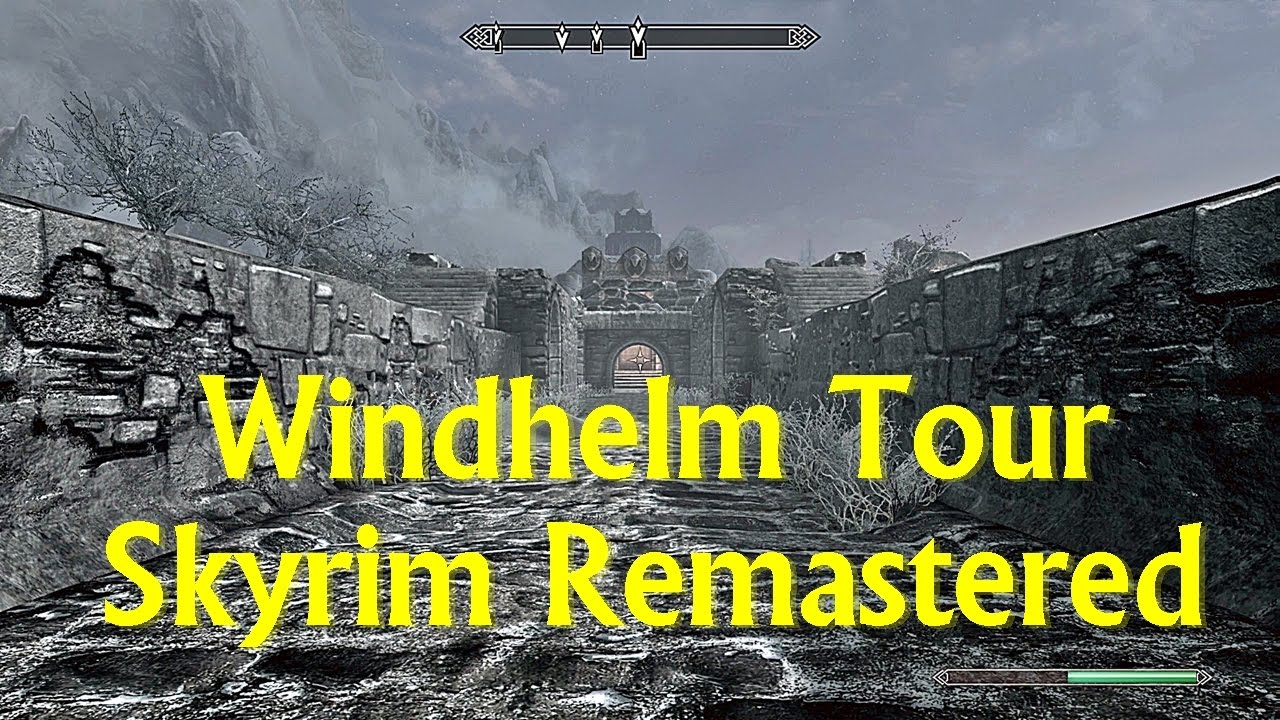 Windhelm Tour Skyrim PS4 Remastered Gameplay - YouTube
