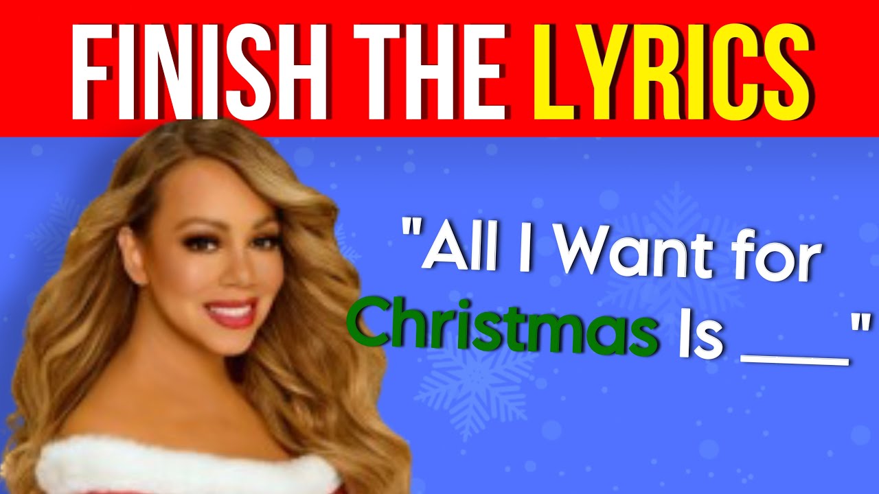 FINISH THE LYRICS of The Most Popular Christmas Songs EVER - Christmas ...