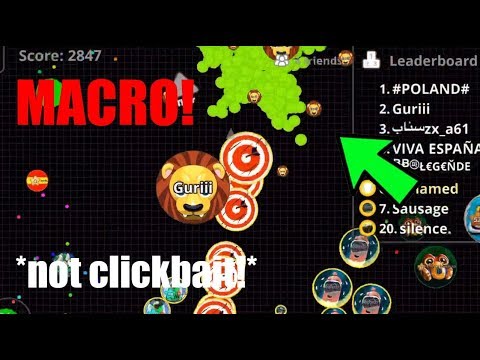 UNBELIEVABLE DESTROYING MACRO HACKER! #2 | Agar.io Mobile - HUGE MACRO PRESPLITS | AGAR.IO TRICKS!
