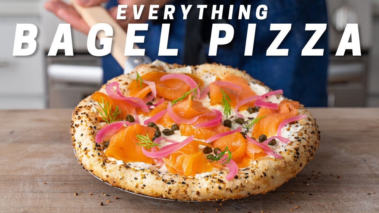 EVERYTHING BAGEL PIZZA (Redefining Breakfast!) - YouTube