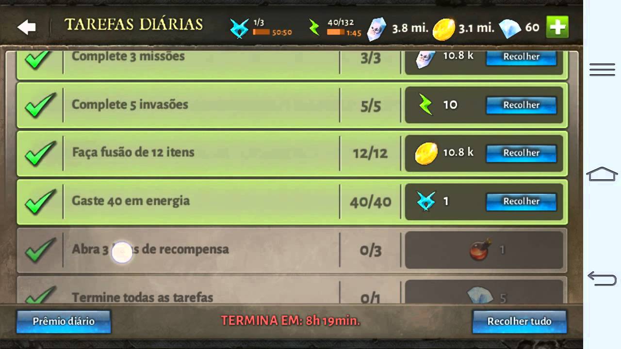 Dungeon Hunter 5 #5 Lucas- Bug das tarefas/5 jóias - YouTube