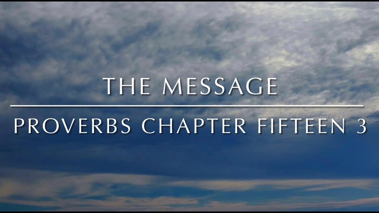 Proverbs 15:3 - “GOD doesn't miss a thing—he's alert to good and evil ...