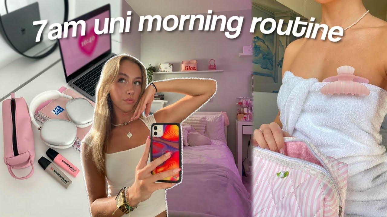 7AM UNIVERSITY MORNING ROUTINE! gym, healthy habits, new friends | ep ...