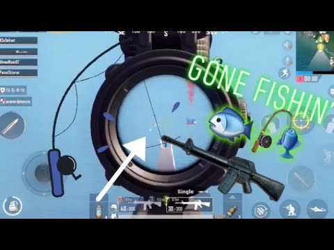 FISHING IN PUBG MOBILE?? | M16 DESTRUCTION SANHOK SQUADS - YouTube