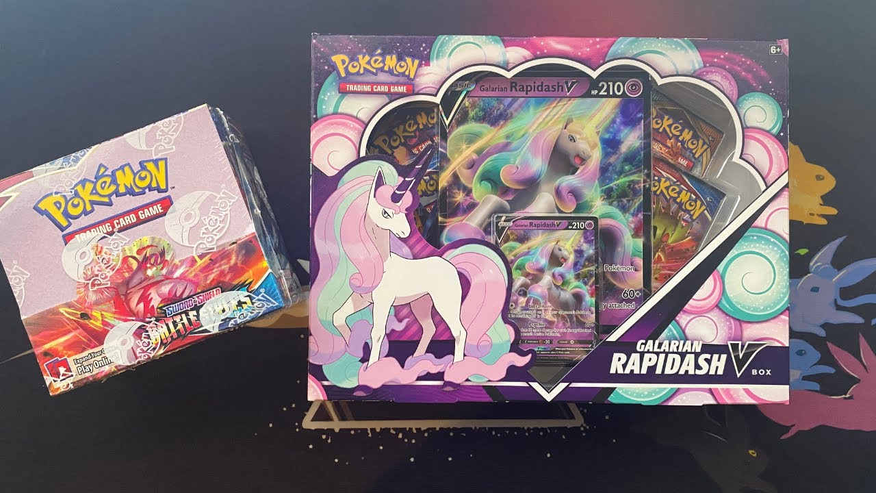 Galarian Rapidash V Box & Pokemon Battle Styles Booster Box - Opening ...