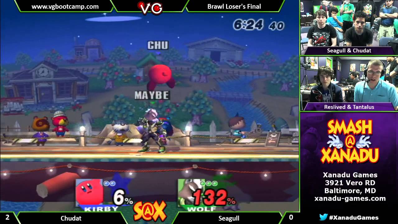 S@X Weekly - Chudat (Kirby) Vs Seagull (Wolf) SSBB Losers Finals ...