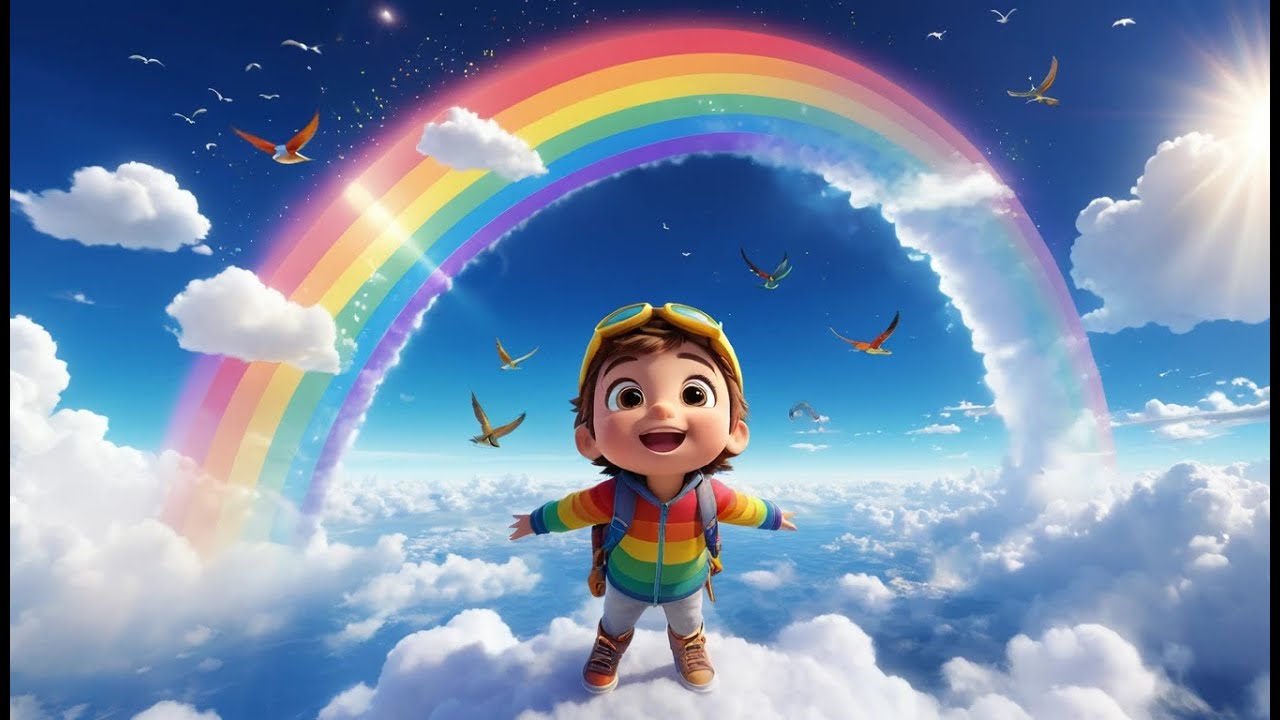 Run Around the Rainbow | Fun Nursery Rhyme for Kids | Sing-Along Song ...