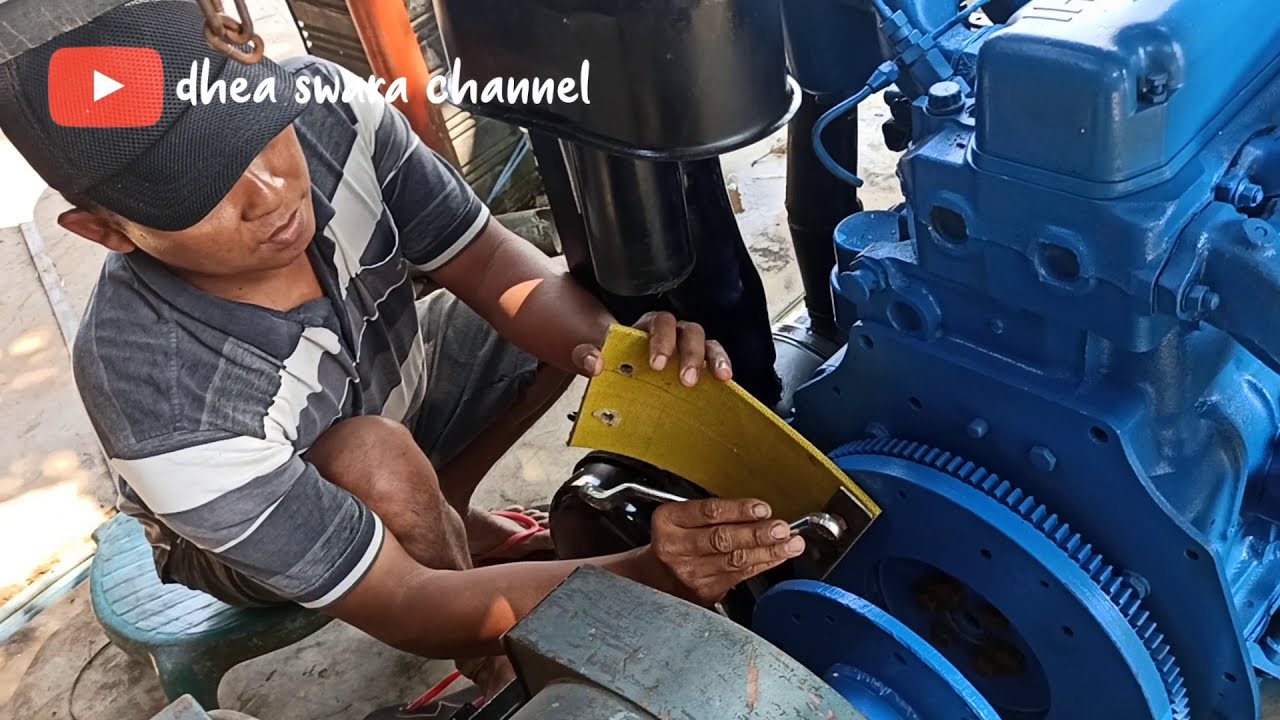 proses pemasangan kopel generator 25kva&mesen kol diesel - YouTube