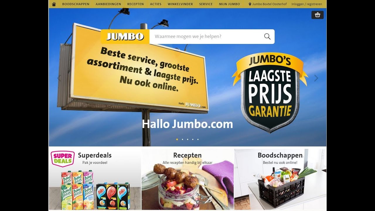 Zo werkt het online boodschappen doen op Jumbo.com - YouTube