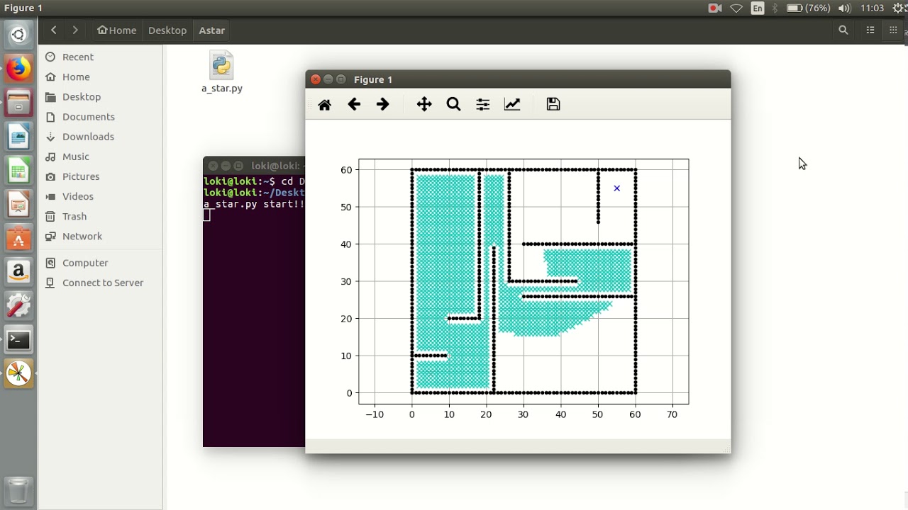 Python Astar Path Planning - YouTube