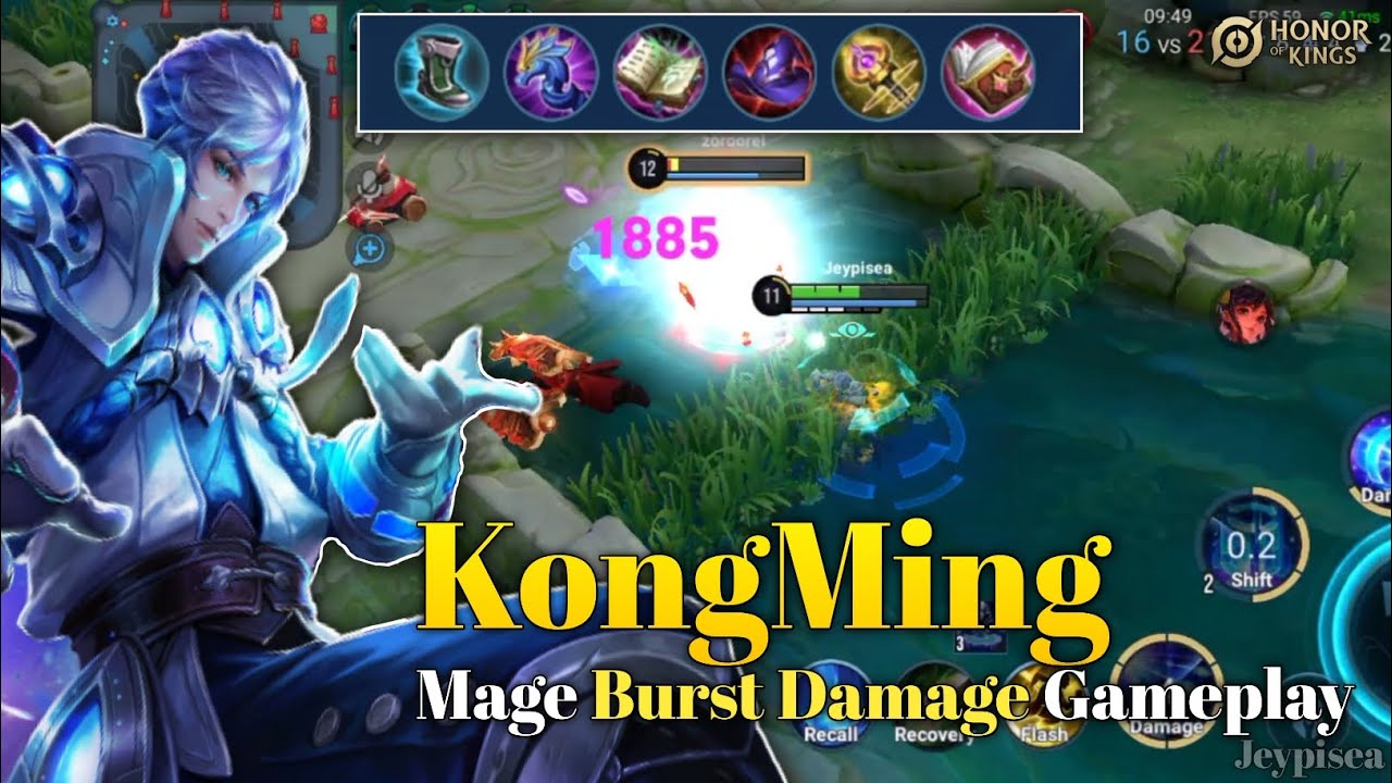 One of the Best Mage in HOK!! // Hard Carry Mage!! [ KongMing Gameplay ...