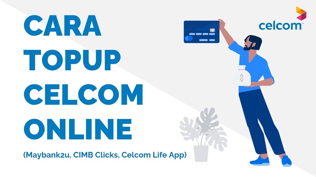 Cara Topup Celcom Online Prepaid Postpaid - YouTube