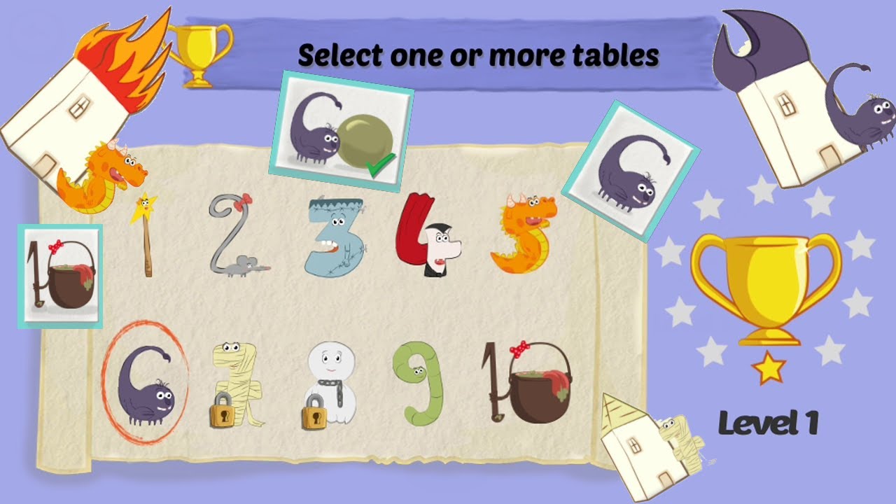 Numbers Six Multiplication6️⃣ 9️⃣ ️5️⃣4️⃣ Mathmagics Completed 6 - YouTube